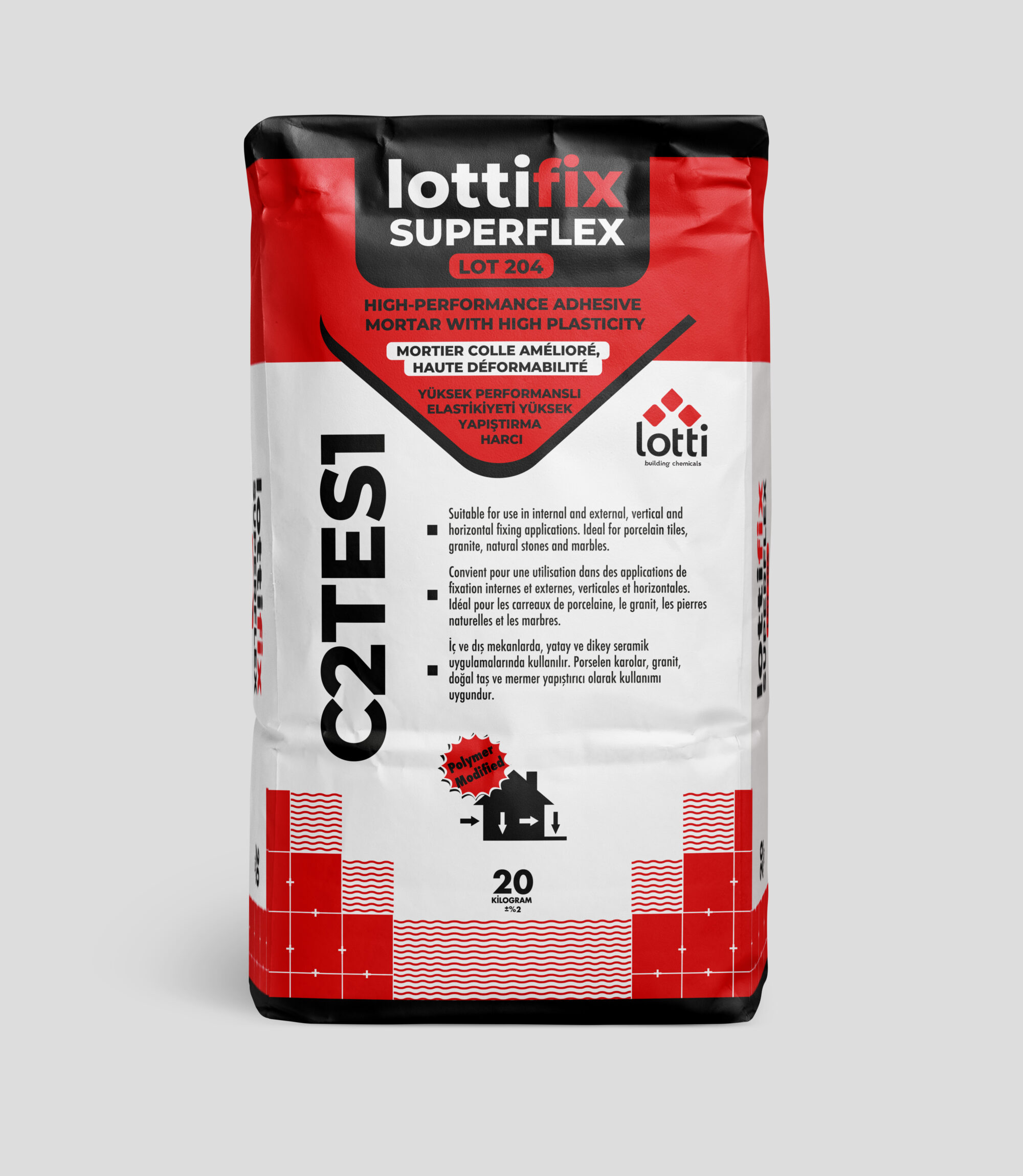 LottiFix SuperFlex Tile Adhesive C2TES1 - Lotti